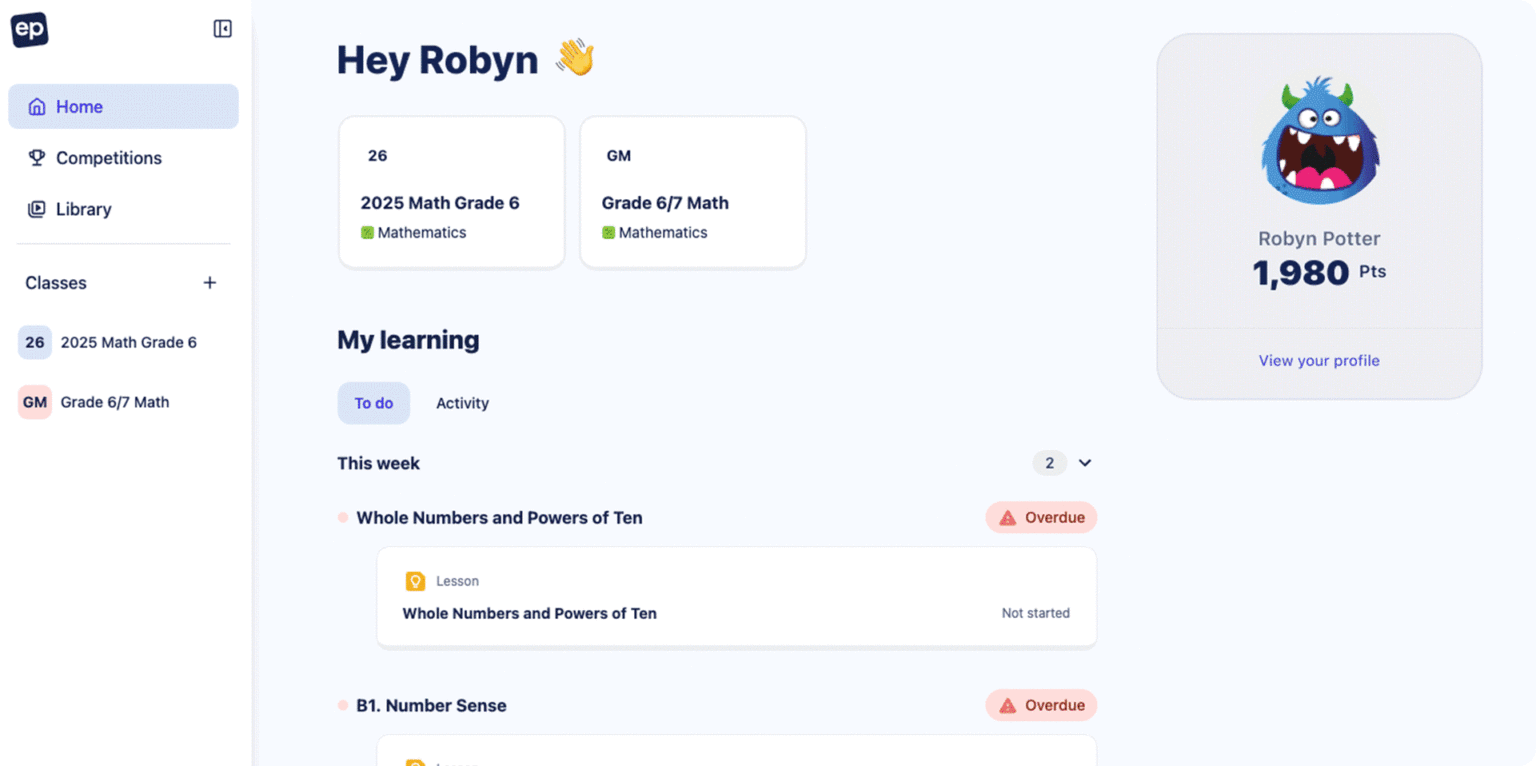Online Math Lessons & Teaching | Education Perfect