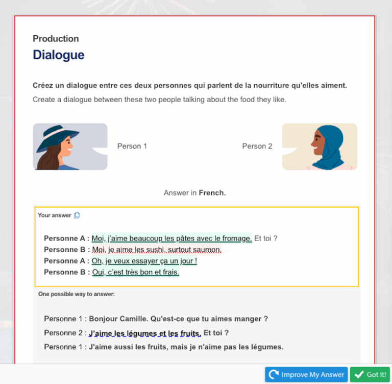 AI Feedback for Students | Education Perfect